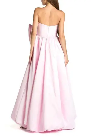 Mac Duggal Mikado Strapless Bow Ballgown