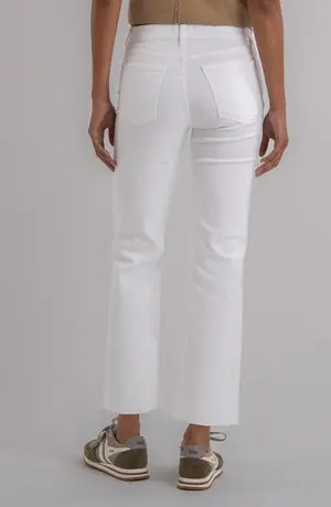 Kut From The Kloth High Waist Flare Leg Jeans - Optic White