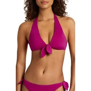 Ralph Lauren Tie-front Bikini Top - Plumeria
