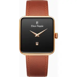ELTON PEPPLE Classic Wristwatch - Black/brown/rose Gold