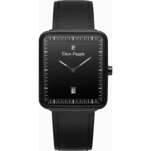 ELTON PEPPLE Pvd Stainless Steel Strap Watch - Black