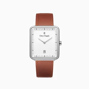 ELTON PEPPLE Modern St. Riversedgewater Watch Brown/silver