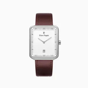 ELTON PEPPLE Modern St. Riversloop Watch - Dark Brown/silver