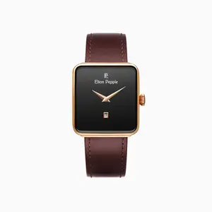 ELTON PEPPLE Classic Montclareloop Watch - Black/dark Brown/rose Gold