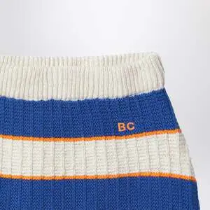 BOBO CHOSES Striped Knit Shorts - Blue