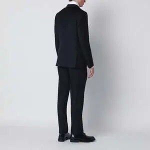 Tagliatore Single-breasted Navy Wool Suit - Blue