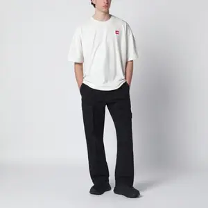 The North Face Ivory T-shirt With Logo Patch