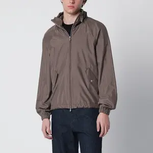 Brunello Cucinelli Silk-blend Jacket - Brown