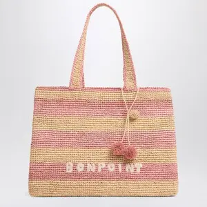 Bonpoint Esma Striped Raffia Tote