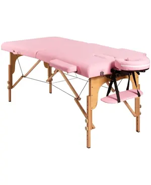 SUGIFT Portable Adjustable Facial Spa Bed With Carry Case - Pink