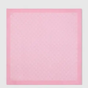 Gucci Printed Silk Twill Carré Silk - Pink