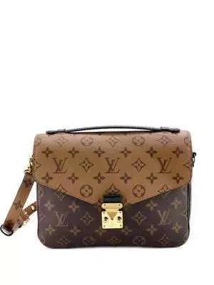 LOUIS VUITTON Pochette Metis Reverse Monogram Canvas Crossbody Bag - Brown