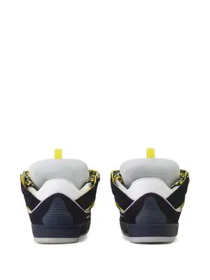 LANVIN Curb Cut-out Braided Sneakers - Blue
