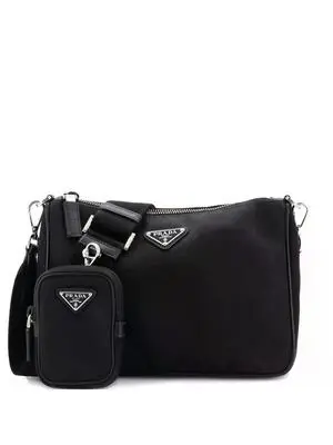 Prada Re-edition 2000 Double Zip Tessuto Small Crossbody Bag