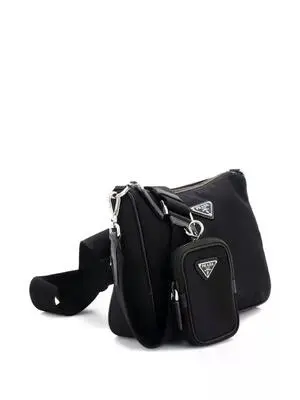 Prada Re-edition 2000 Double Zip Tessuto Small Crossbody Bag