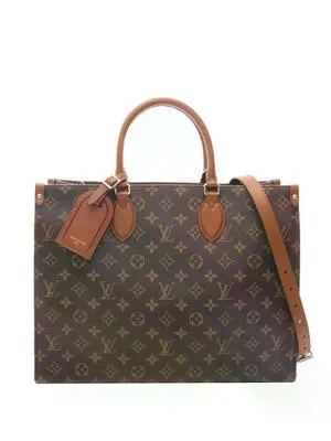 LOUIS VUITTON Monogram Onthego Organizer Satchel - Brown