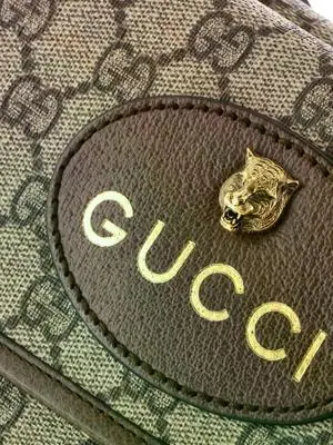 Gucci Neo Vintage Flap Messenger Gg Coated Canvas Small Crossbody Bag - Brown