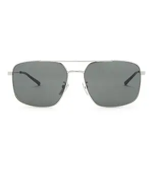 Gucci Web Stripe Rectangular Sunglasses