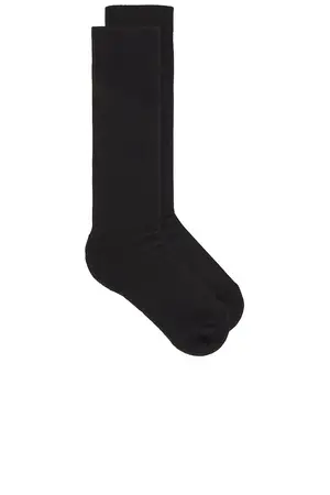 Rick Owens Pentagram Knee High Socks - Black & Pearl