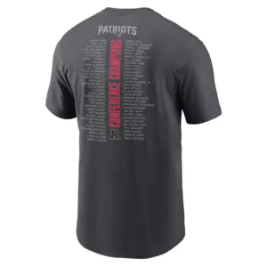 Nike New England Patriots 2026 Afc Champions Roster Nfl T-shirt