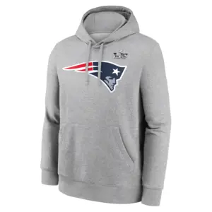 Nike Drake Maye New England Patriots Super Bowl Lx Nfl Pullover Hoodie - Grey