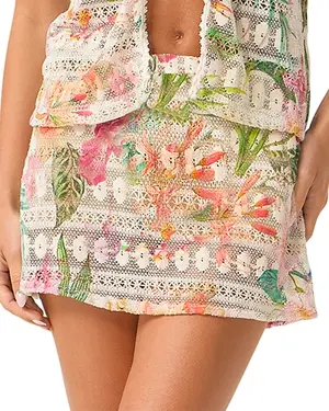 PQ Printed Swim Cover Up Skirt - Paradise Bloom