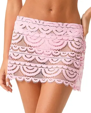 PQ Maycee Lace Cover Up Skirt - Rose