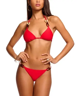 Ramy Brook Nancy Bikini Top - Flame