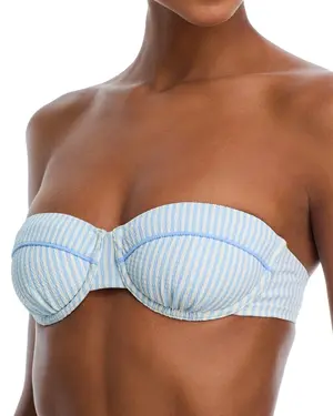 Solid & Striped The Juliette Bikini Top - Blue Lagoon