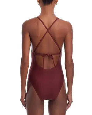 Paige Daisy Tie Back One Piece Swimsuit