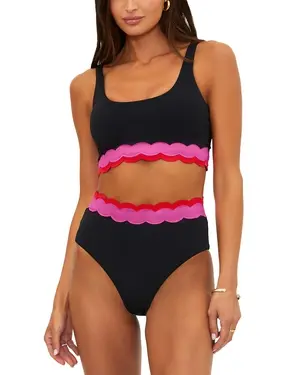 Beach Riot Marin Bikini Top - Electric Wave
