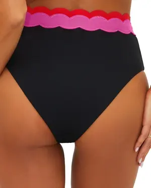 Beach Riot Harriet Bikini Bottom - Electric Wave