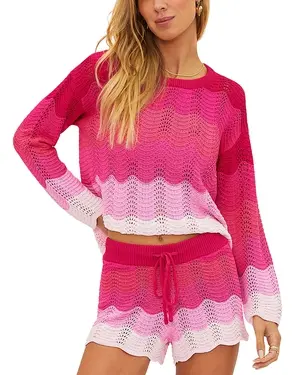 Beach Riot Beach Sweater - Electric Pink