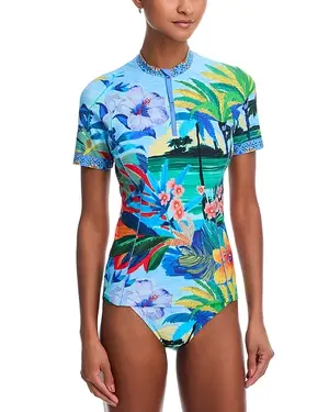 Johnny Was Short Sleeve Surf Suit - Paradis