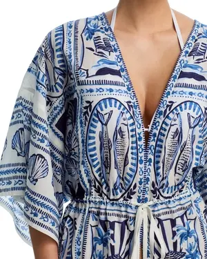 Echo Montauk Tile Robe Swim Cover-up