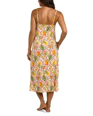 La Blanca Palm Raffia Ring Dress - Multi
