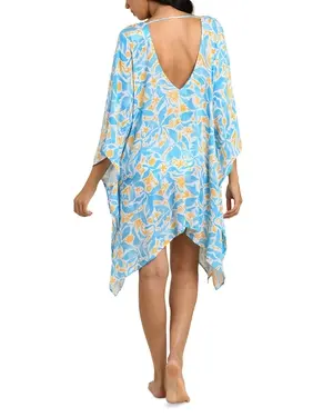 La Blanca Handkerchief Hem Caftan