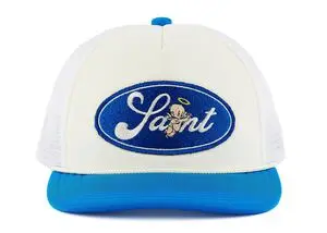SAINT MXXXXXX Baby Michael Cap - White Blue