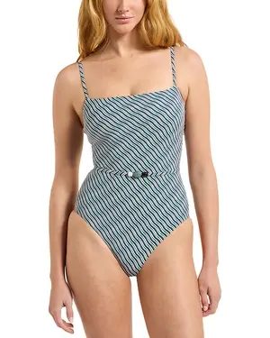 JETS Minimal Tank One Piece Swimsuit - Poolside