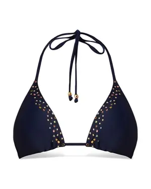 Shoshanna Embellished Triangle Bikini Top