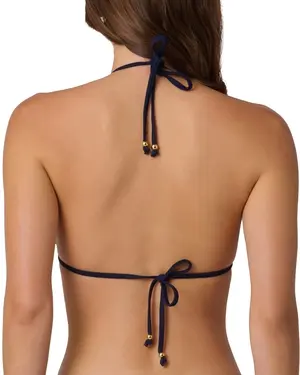 Shoshanna Embellished Triangle Bikini Top