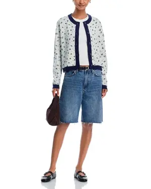 Aqua Floral Cardigan - Blue Multi
