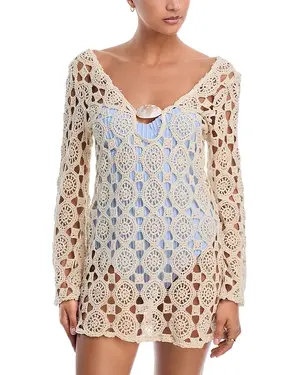 PALMACEA Kika Dress Swim Cover-up - Shell Ivory