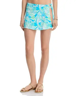 Aqua Swim Ring Cover Up Skirt - Blue Multi