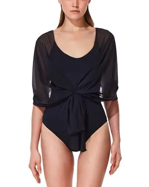 GOTTEX V-neck One-piece Swimsuit