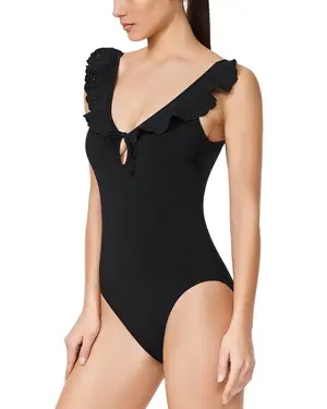 GOTTEX Plunge Neck One Piece Swimsuit