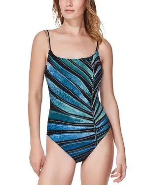 GOTTEX Willow One Piece Swimsuit - Black/blue