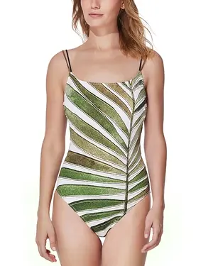 GOTTEX Willow One Piece Swimsuit - White/green