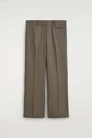 Cos Tailored Wool-twill Bootcut Trousers