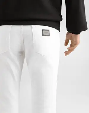 Dolce & Gabbana Regular Fit Stretch Jeans - Multicolor